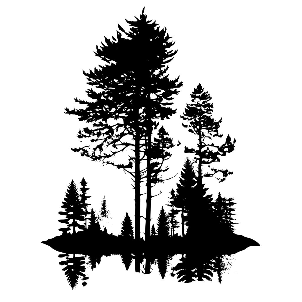 Beautiful Treeline SVG File: Instant Download for Cricut, Silhouette ...