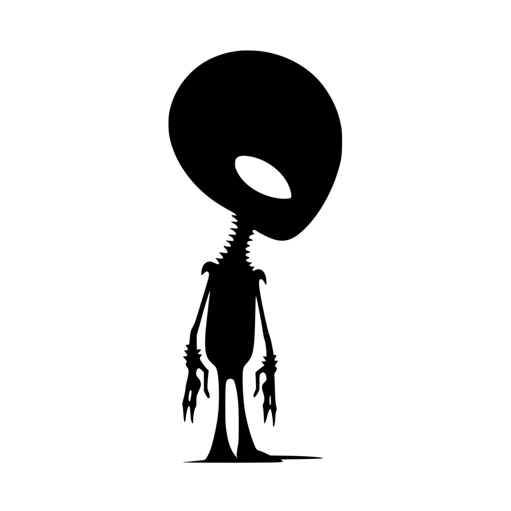 Alien SVG Image for Cricut, Silhouette, and Laser Machines