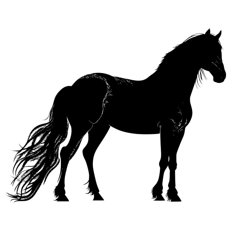 Fierce Black Stallion SVG File for Cricut, Silhouette, Laser Machines
