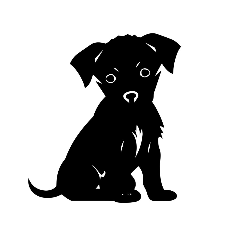 Adorable Pup Image: SVG, PNG, DXF Files for Cricut, Silhouette, Laser ...