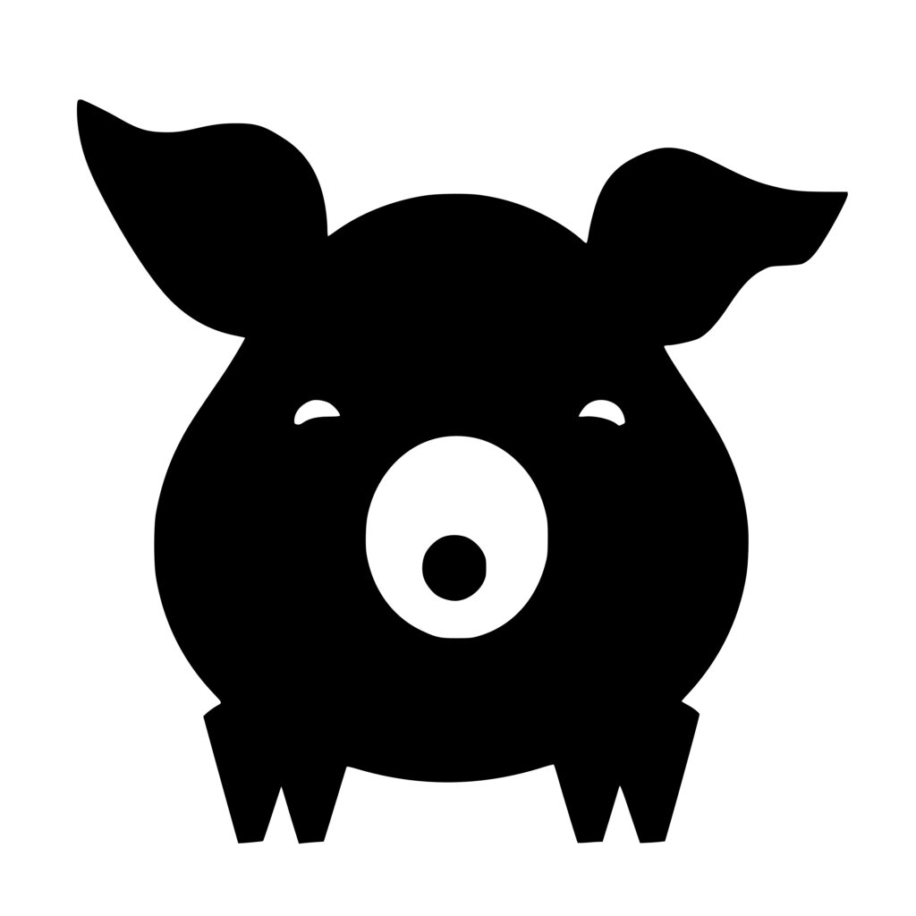 Circle Pig SVG File: Instant Download for Cricut, Silhouette, Laser ...