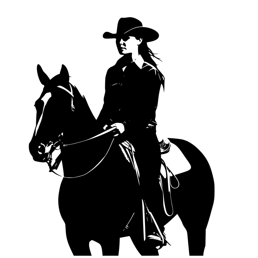 Country Girl Riding Horse SVG File: Instant Download for Cricut ...
