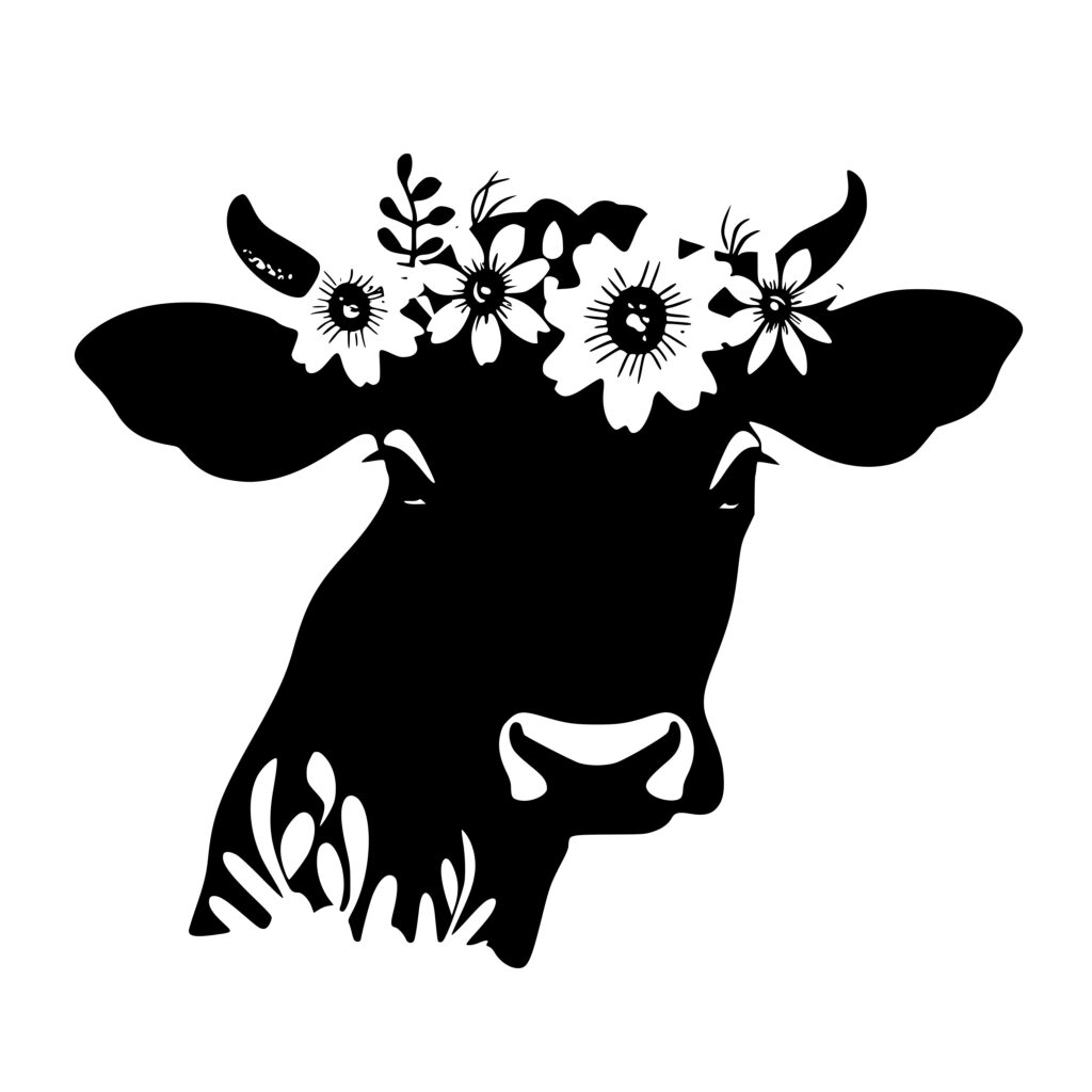Cow with Flower Crown – Creative Meadow