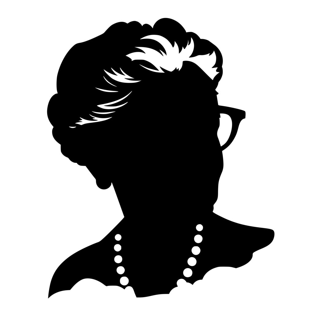 Granny Silhouette SVG & PNG Instant Download for Cricut, Silhouette ...