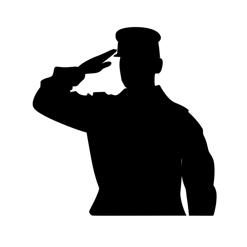 Soldier Salute SVG File: Perfect for Cricut, Silhouette, and Laser Machines