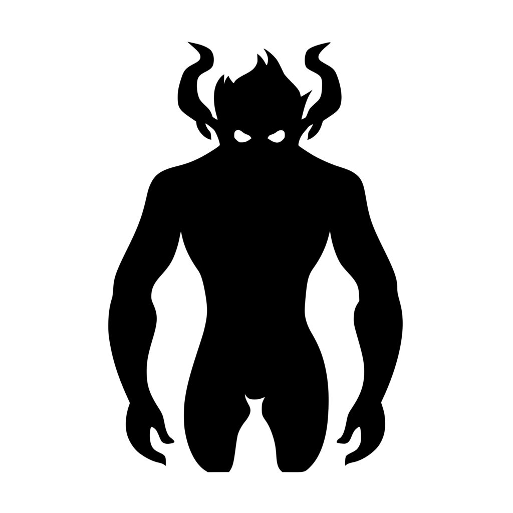 Evil Devil Figure SVG File for Cricut, Silhouette, Laser Machines