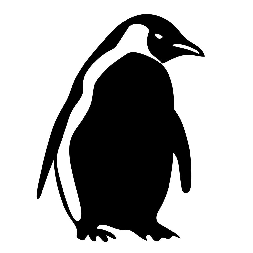 Penguin SVG File for Cricut, Silhouette - Instant Download Image