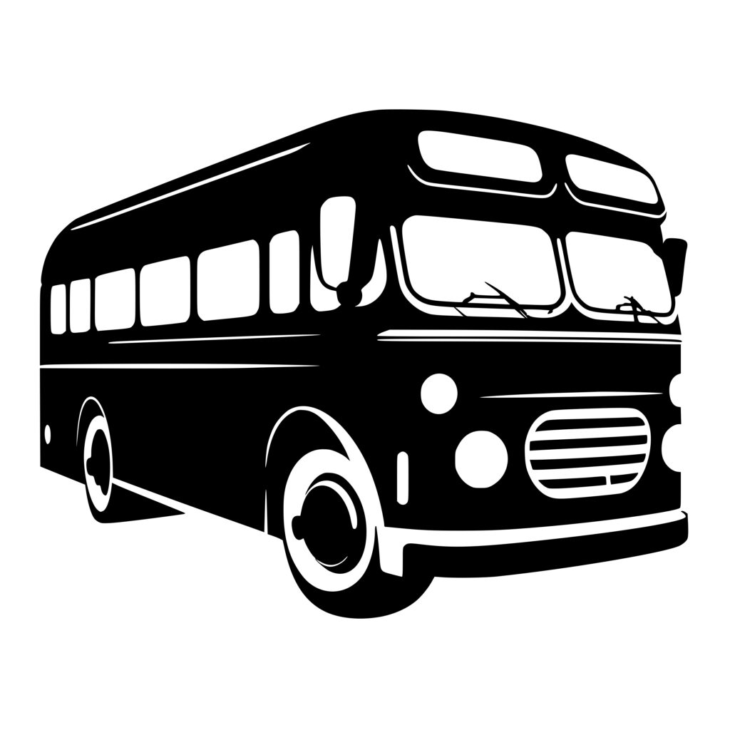 Vintage Bus SVG File: Instant Download for Cricut, Silhouette, Laser