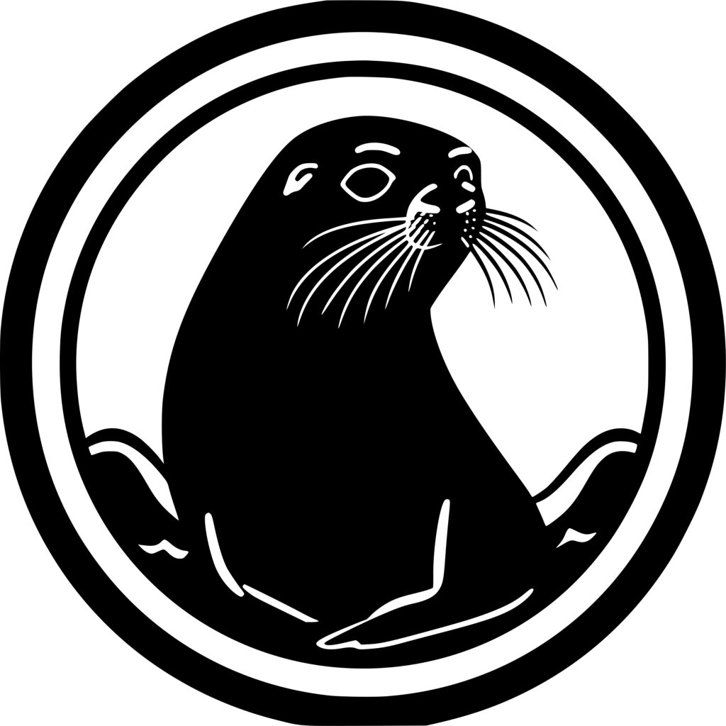 Seal Logo SVG File for Cricut, Silhouette, Laser Machines