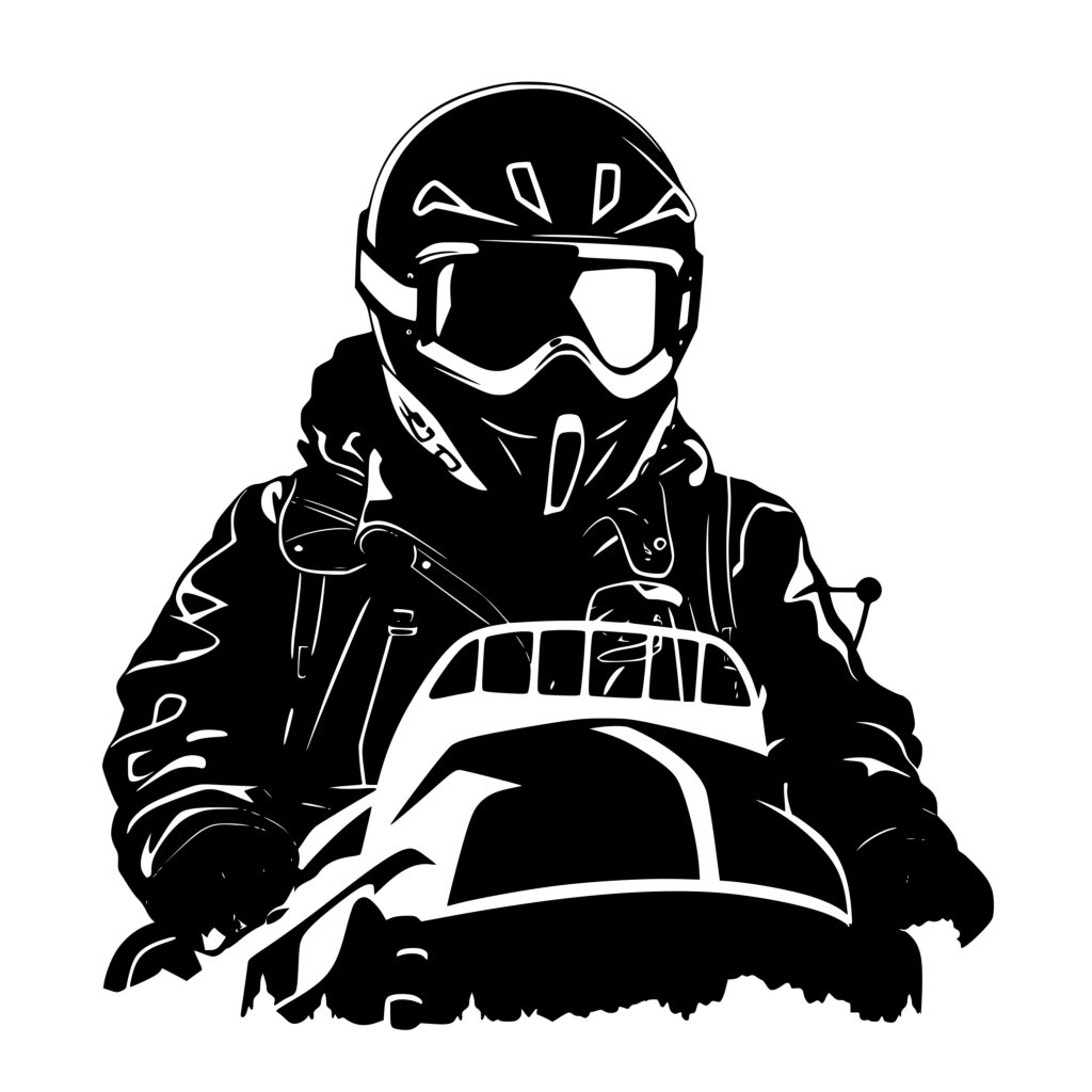 Snowmobile Rider SVG Image | Instant Download for Cricut, Silhouette