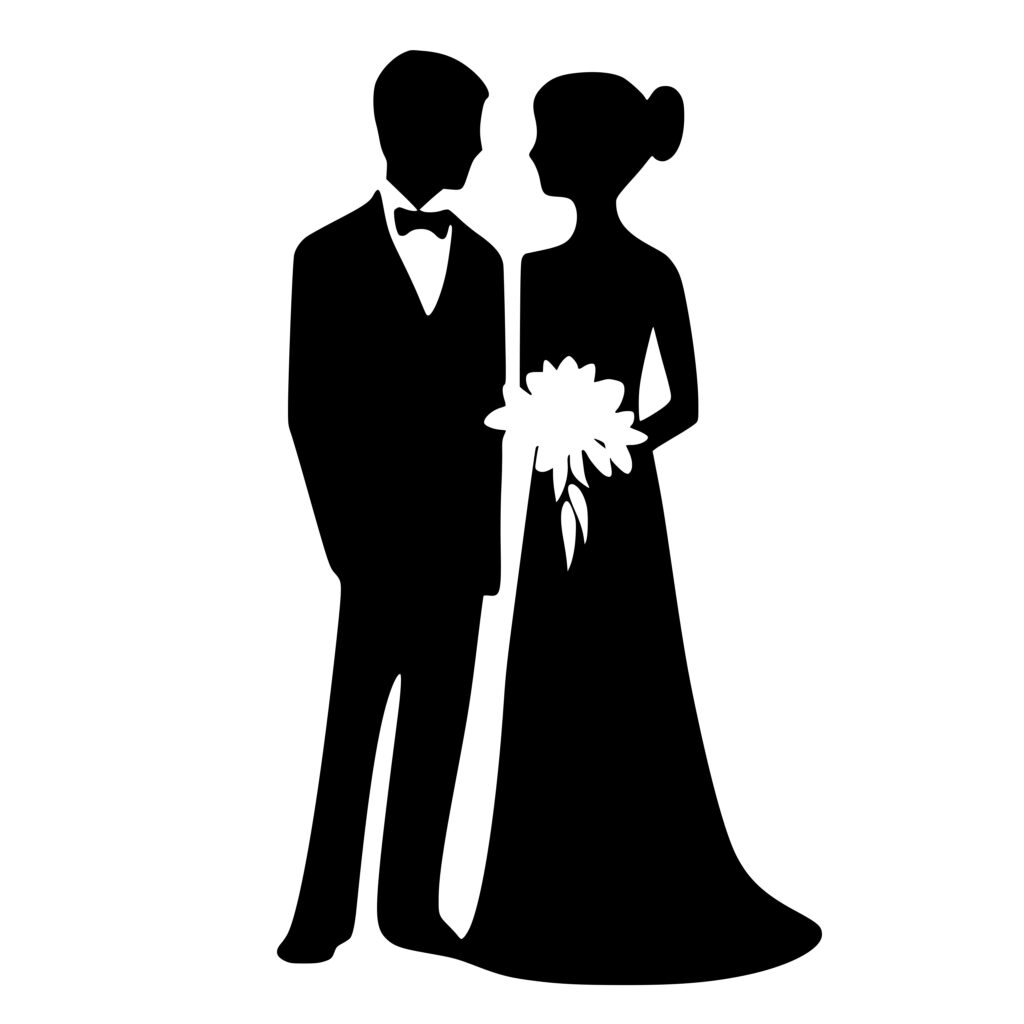 Wedding Couple Silhouette – Creative Meadow