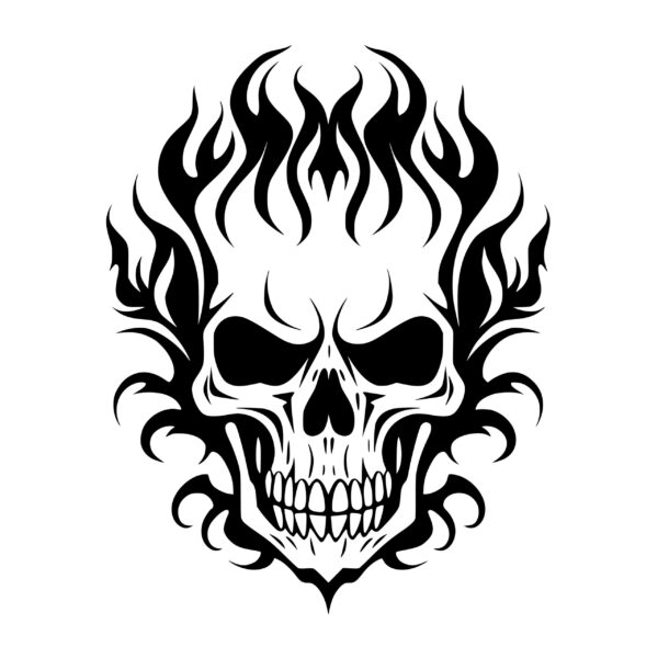 Skull with Flames – Creative Meadow