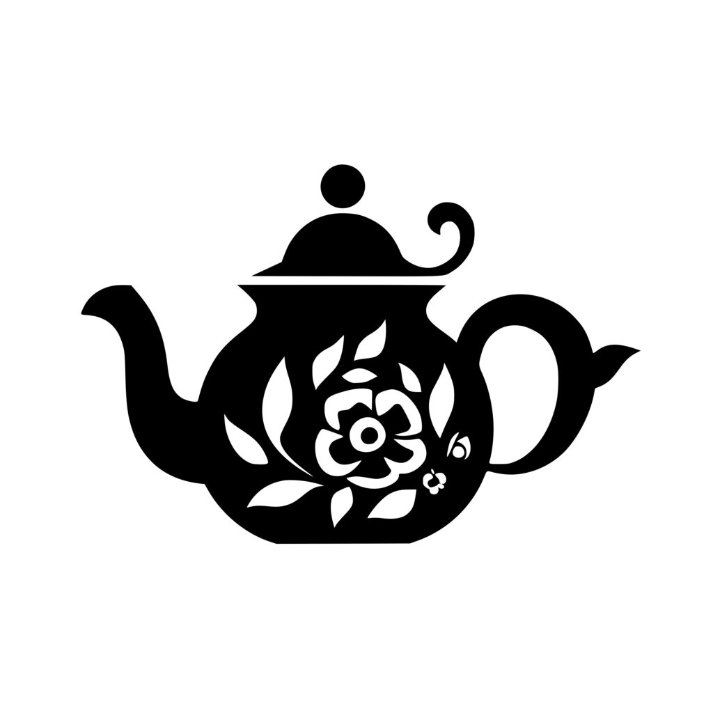 Floral Teapot SVG Image: Instant Download for Cricut, Silhouette, Laser ...