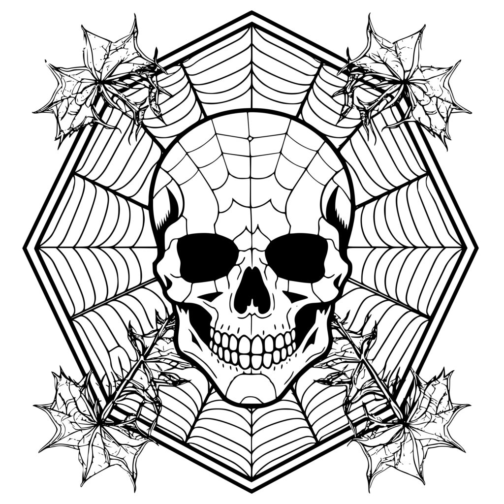 Spiderweb Skull – Creative Meadow