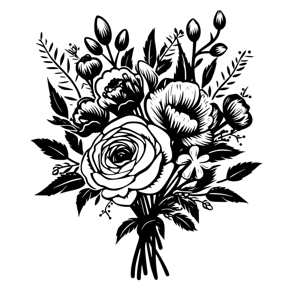 Spring Flowers SVG File for Cricut, Silhouette, Laser Machines