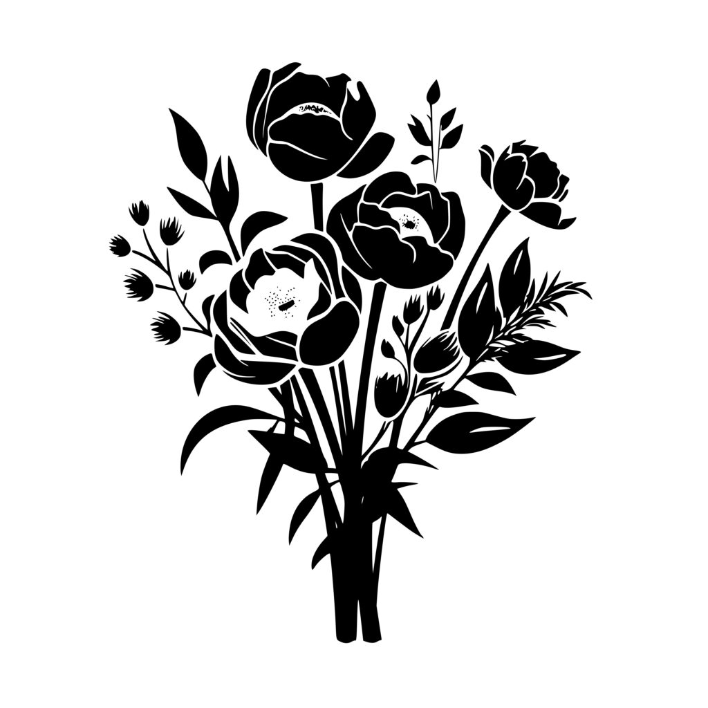 Springtime Bouquet: Floral SVG File for Cricut, Silhouette, Laser Machines