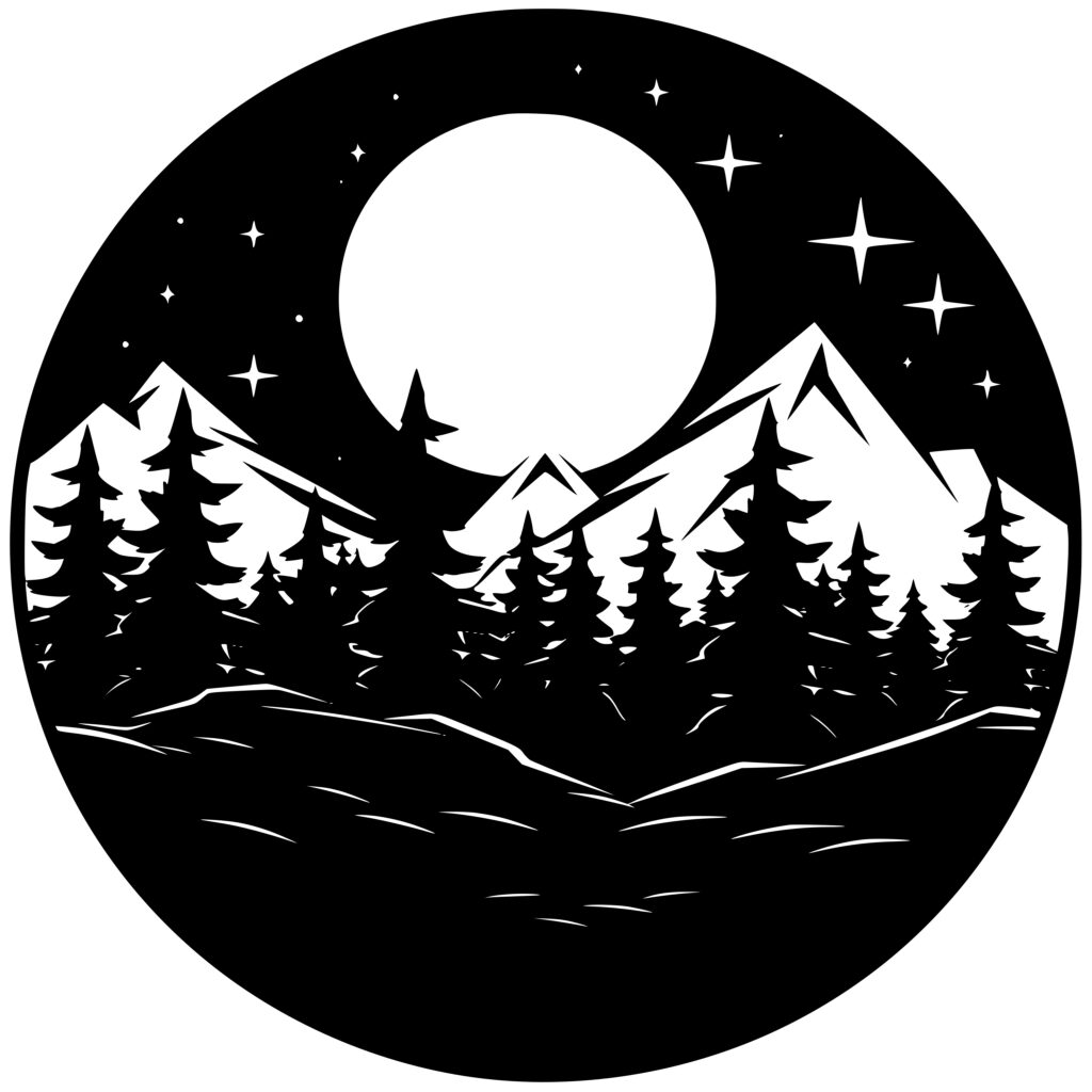 Nighttime Forest View – Creative Meadow