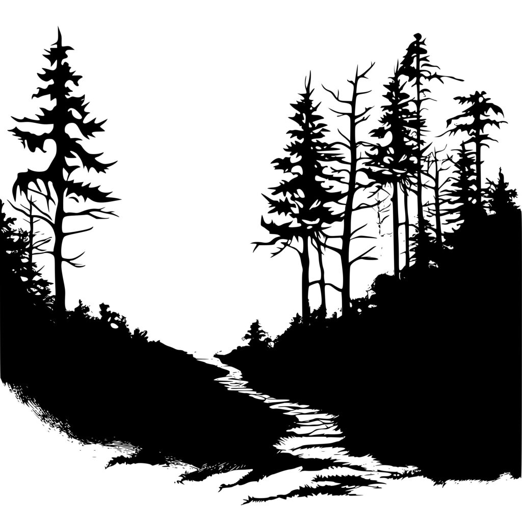 Winter Pathway: Instant Download SVG, PNG, DXF Files for Cricut, Silhouette