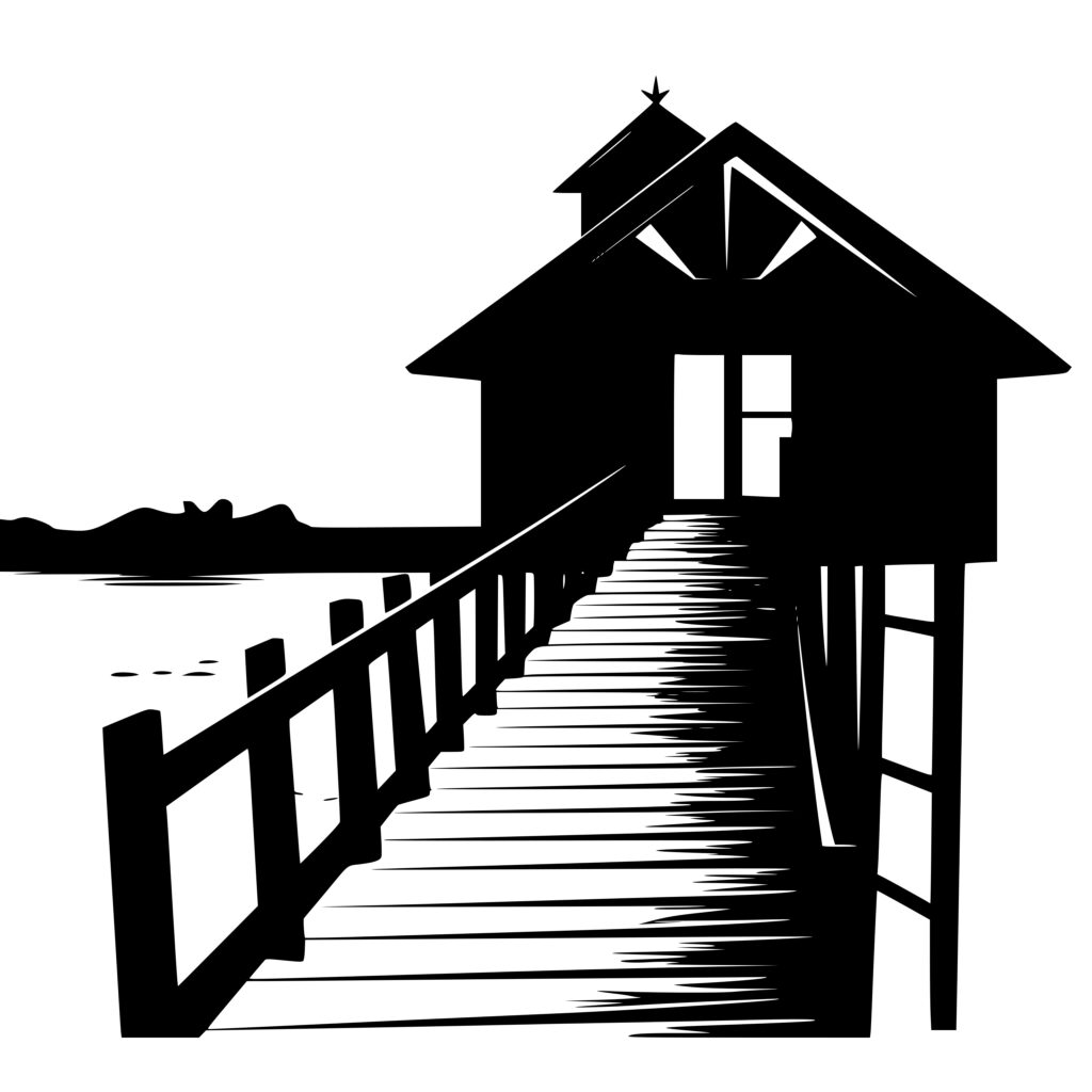 Beachfront Bungalow: SVG, PNG, DXF Instant Download for Cricut & Silhouette