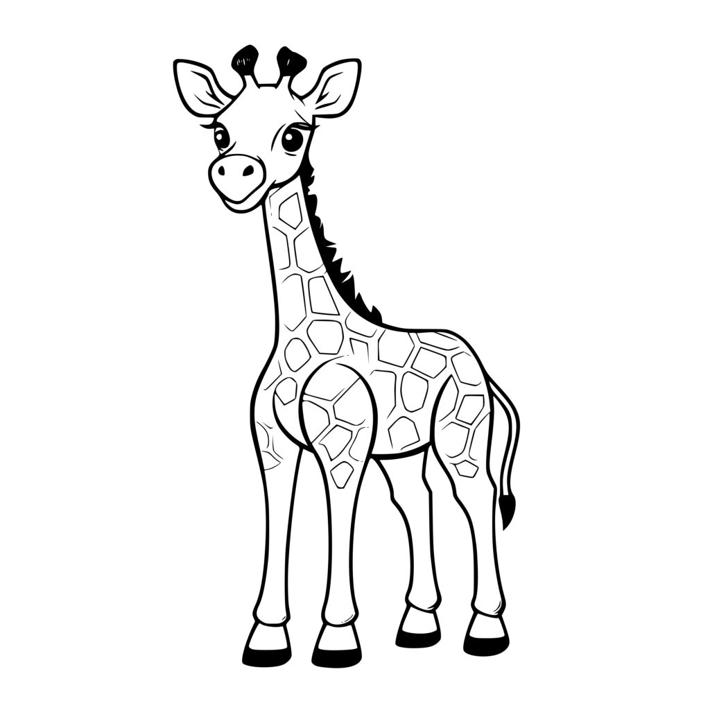 Jungle Giraffe: SVG, PNG, DXF Files for Cricut, Silhouette, and Laser ...