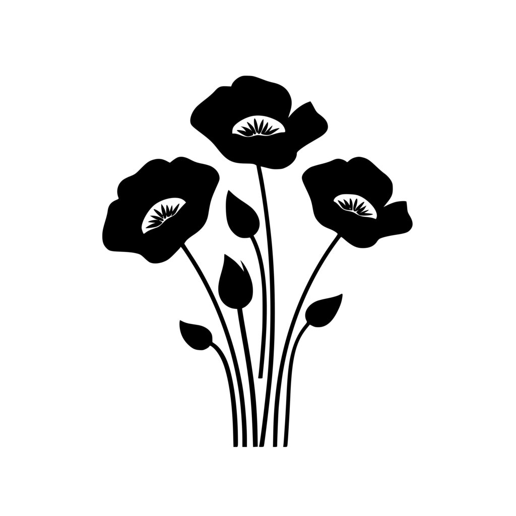 Garden Poppies: Instant Download SVG/PNG/DXF Files for Cricut & Laser ...