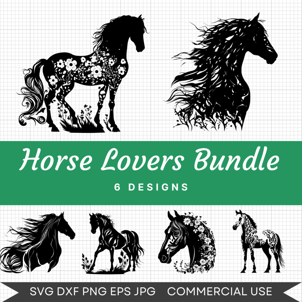 Beautiful Horse SVG File for Cricut, Silhouette, Laser Machines