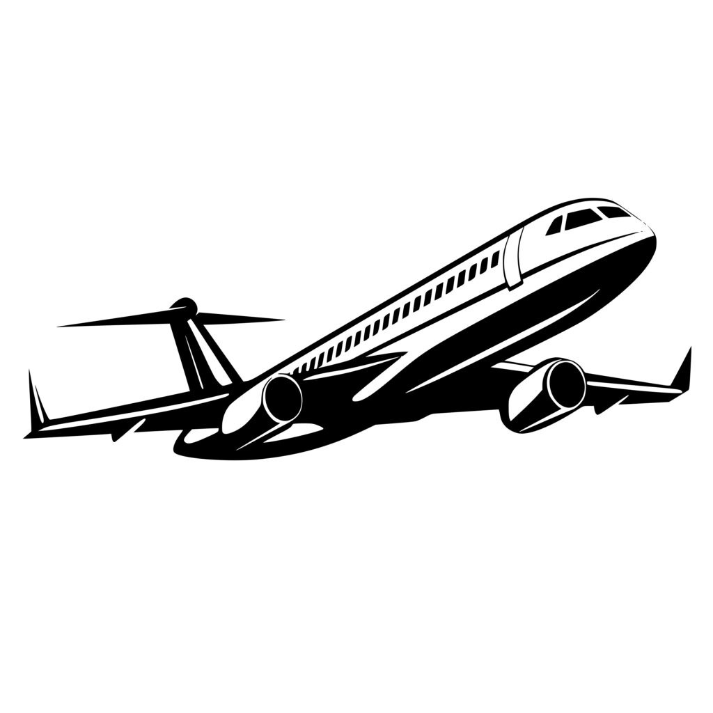 Commercial Jet SVG Image for Cricut, Silhouette, Laser Machines