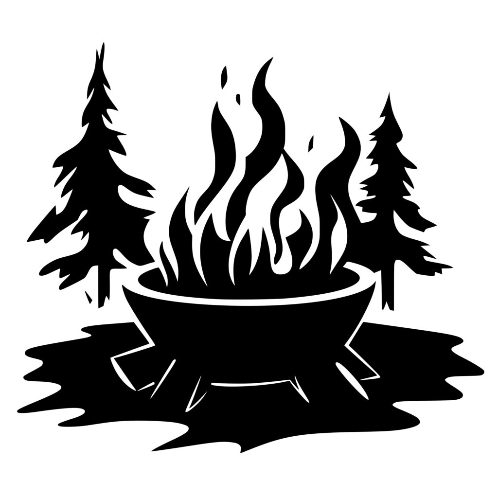 Instant Download Fire Pit SVG File for Cricut, Silhouette, and Laser ...