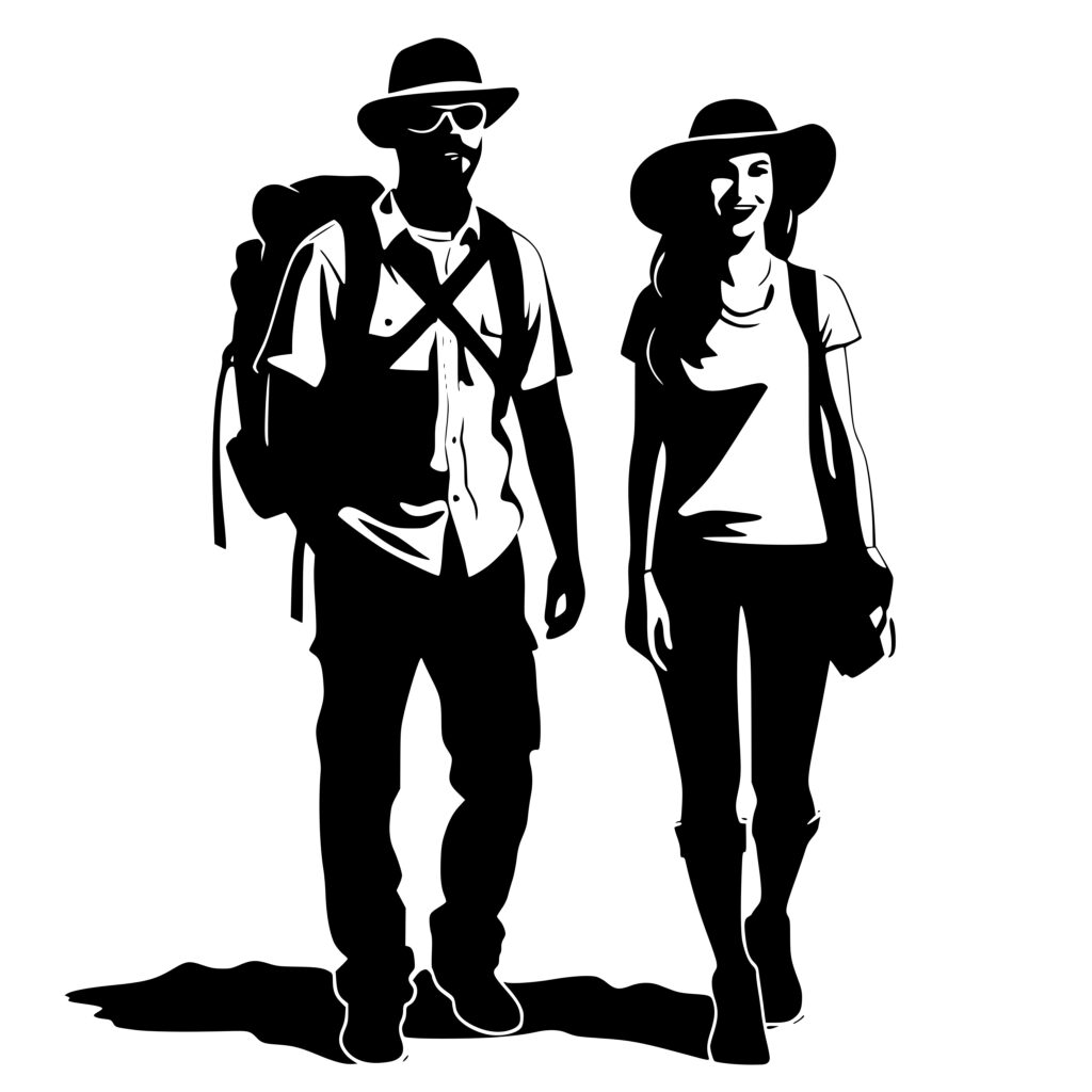 Traveling Couple SVG, PNG, DXF Instant Download for Cricut, Silhouette ... Traveling Couple SVG, PNG, DXF Instant Download for Cricut, Silhouette ...