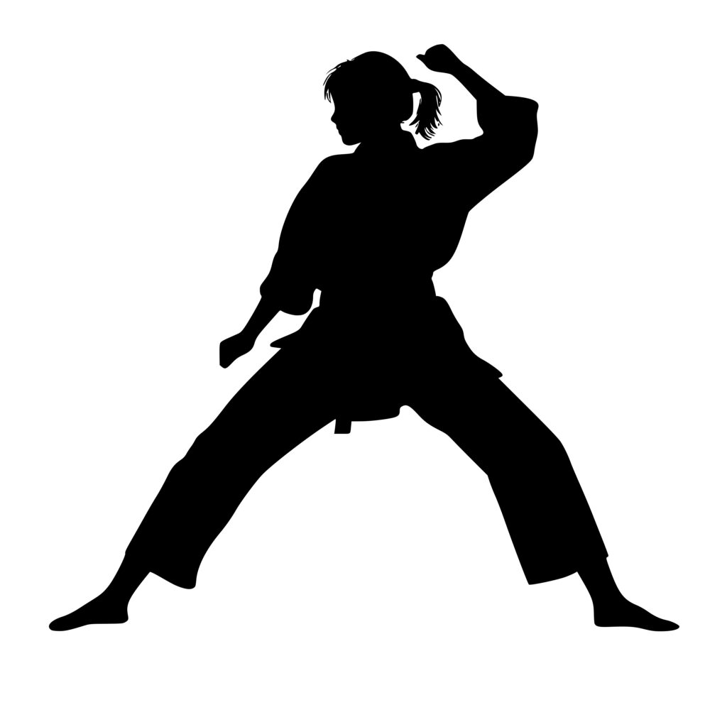 Karate Woman SVG File for Cricut, Silhouette, Laser Machines