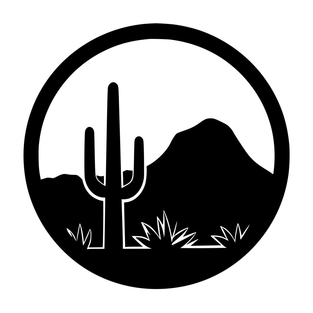 Instant Download SVG/PNG/DXF File: Minimal Desert Landscape for Cricut ...