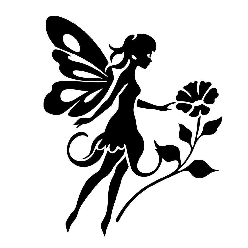 Fairy's Blossom: SVG File for Cricut, Silhouette, Laser Machines Fairy's Blossom: SVG File for Cricut, Silhouette, Laser Machines