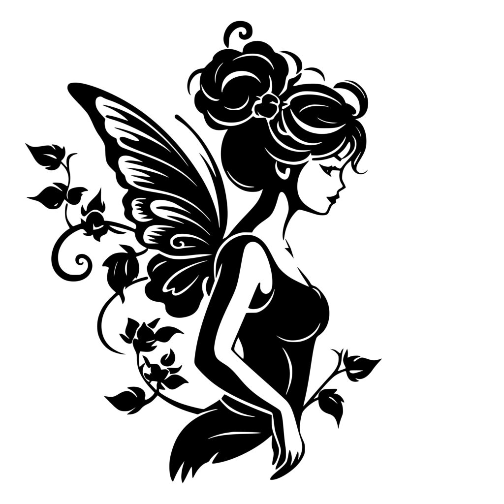 Enchanting Fairy SVG Image Instant Download For Cricut Silhouette Enchanting Fairy SVG Image Instant Download For Cricut Silhouette