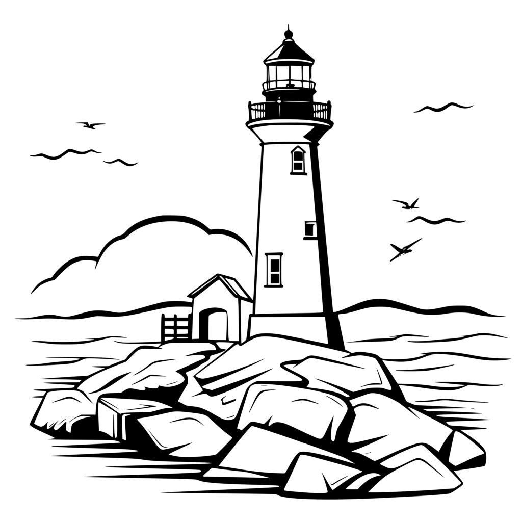 New England Beacon SVG Image for Cricut, Silhouette, Laser Machines New England Beacon SVG Image for Cricut, Silhouette, Laser Machines
