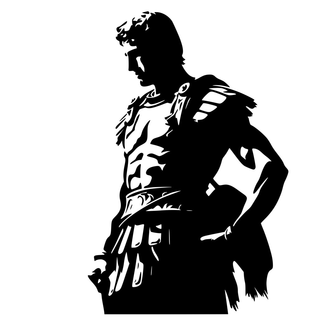 Gladiator Warrior SVG Image Download for Cricut, Silhouette, Laser Machines