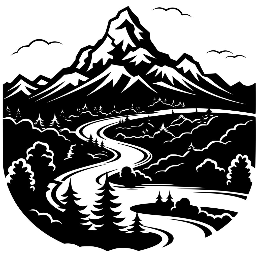 Mountain River View – Creative Meadow