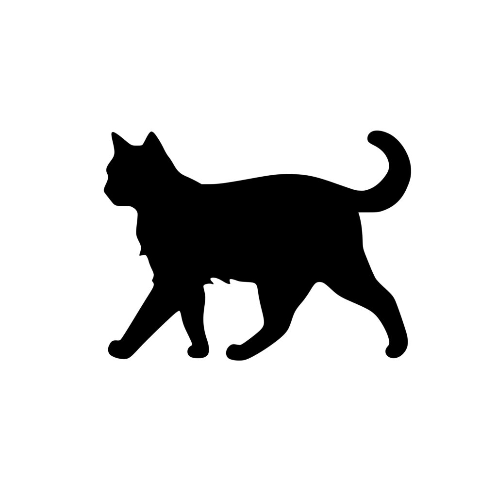Path-crossing Cat: SVG File for Cricut, Silhouette, Laser Machines