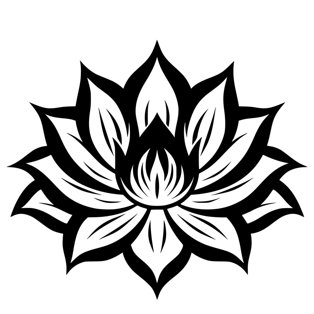 Instant Download Blooming Lotus SVG File for Cricut, Silhouette ...