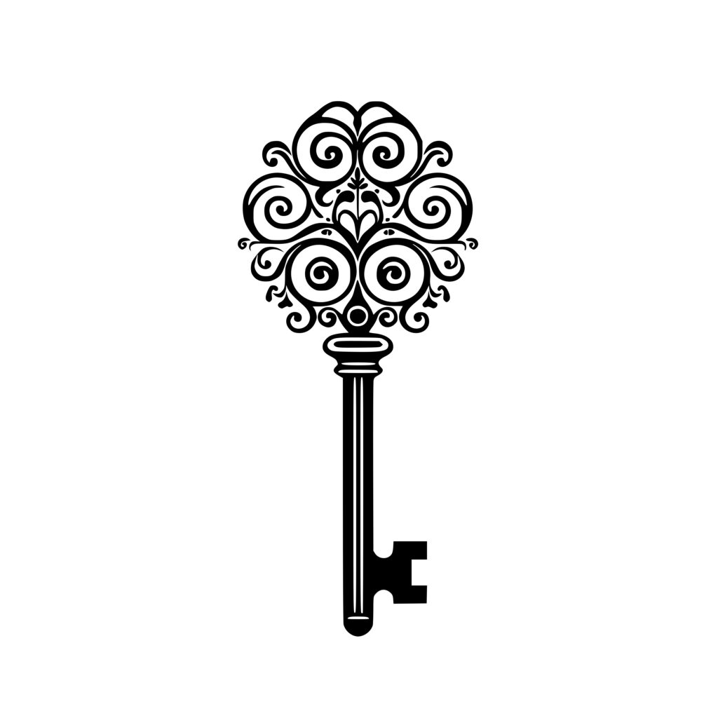 Ornate Key SVG File for Cricut, Silhouette, Laser Machines: Instant ...