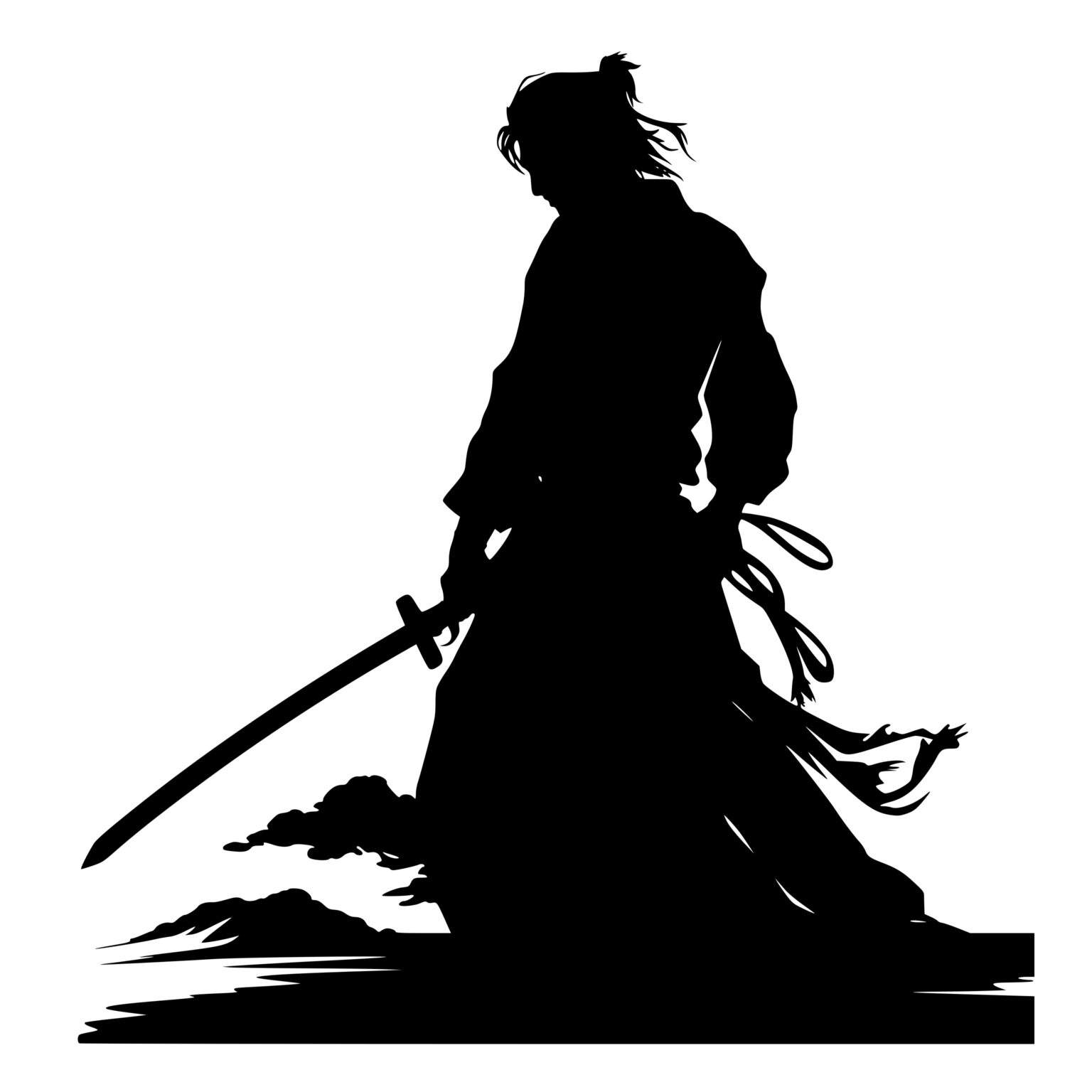 Mystic Samurai SVG Image: Perfect for Cricut, Silhouette, Laser Machines