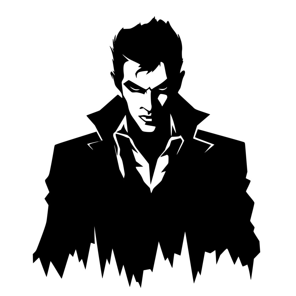 Intimidating Vampire SVG File for Cricut, Silhouette, Laser Machines
