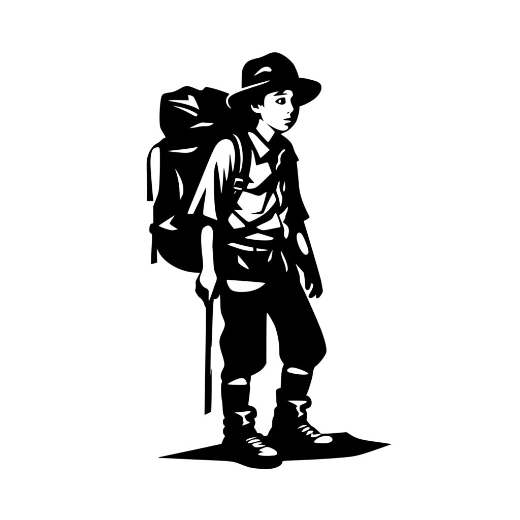 Boy Explorer SVG File for Cricut, Silhouette, and Laser Machines