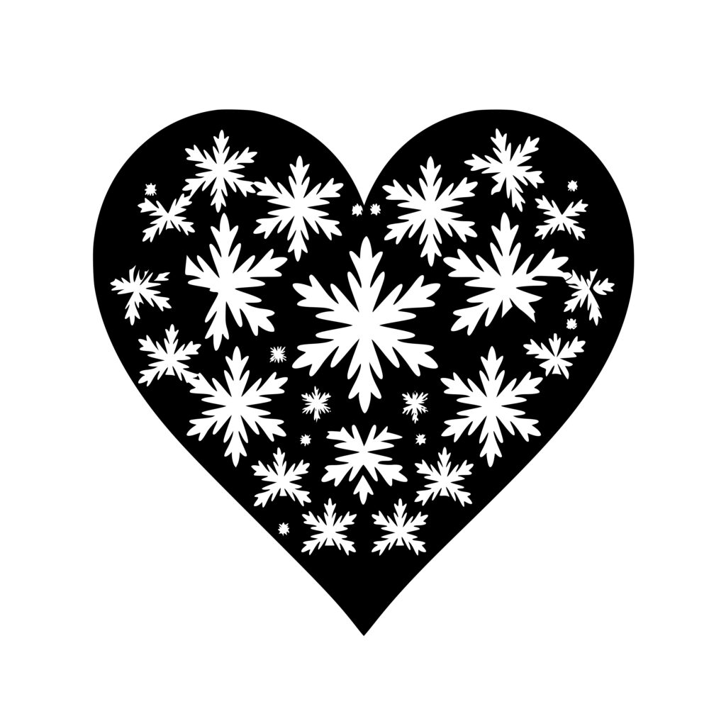 Snowflake Adorned Heart – Creative Meadow