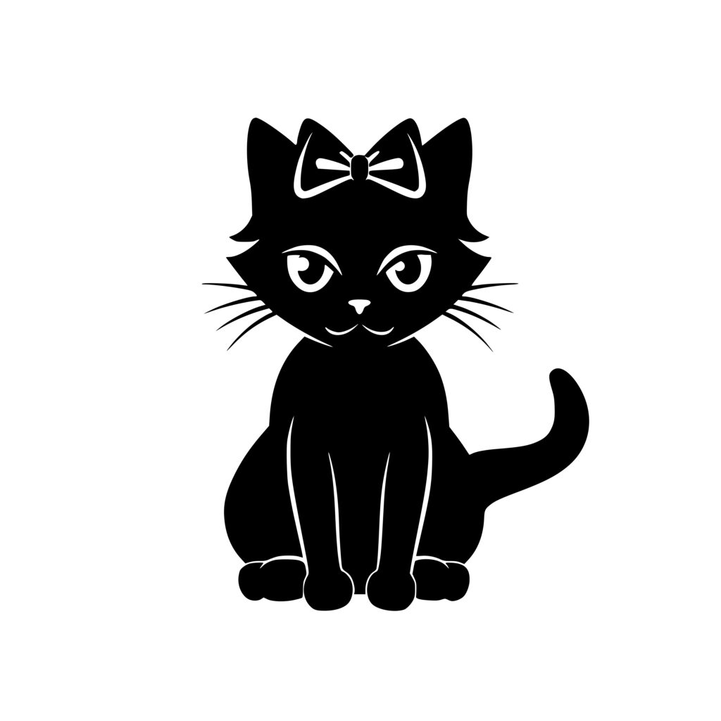 Cricut Cat Image: Bow-tied Pet SVG File for Laser Crafters Cricut Cat Image: Bow-tied Pet SVG File for Laser Crafters