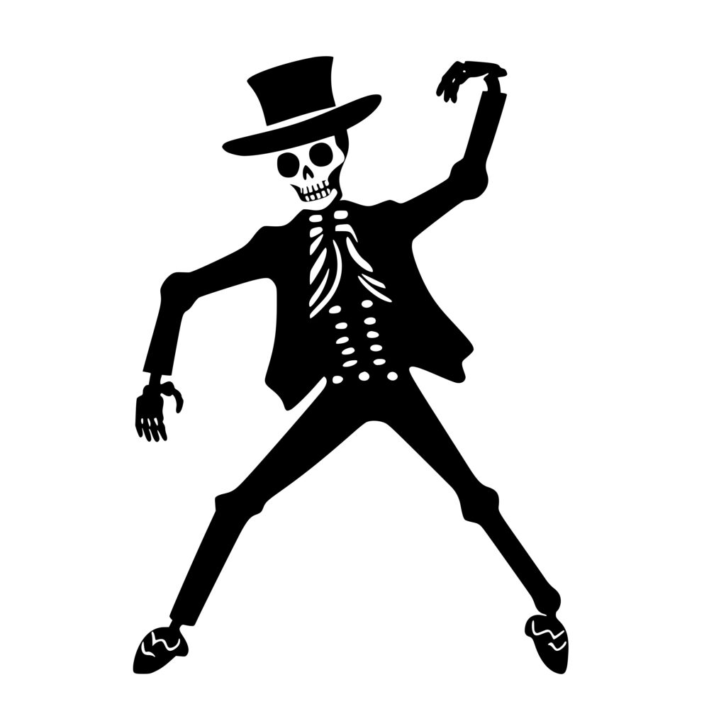 Dapper Dancing Skeleton – Creative Meadow