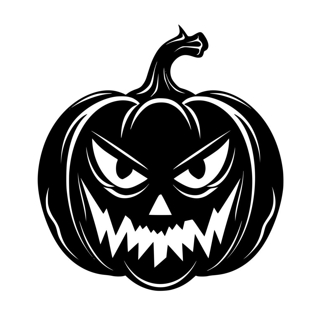 Creepy Pumpkin SVG File For Cricut Silhouette And Laser Machines