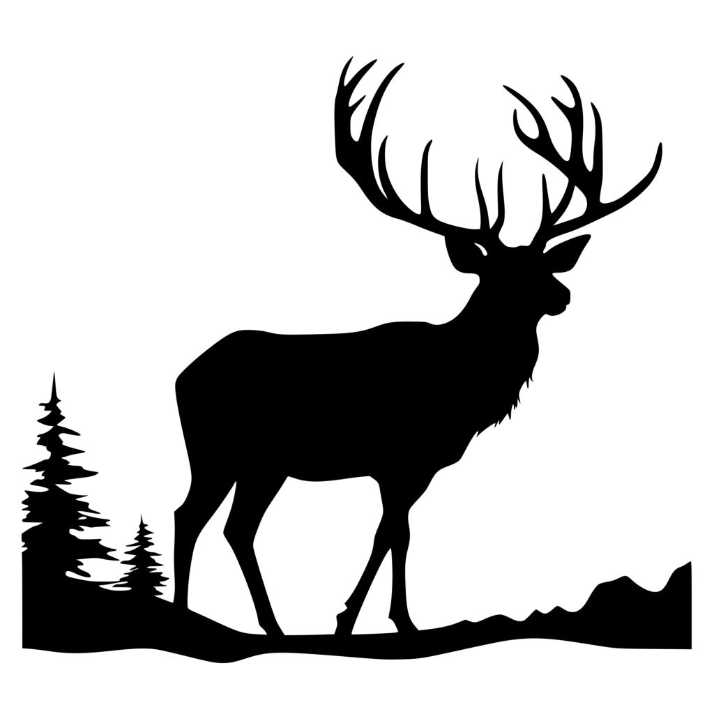 Forest Stag: SVG File for Cricut, Silhouette, Laser Machines.