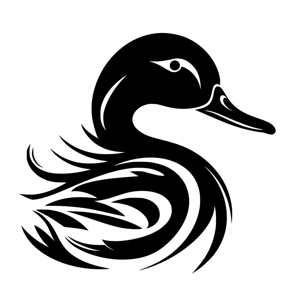 Feathered Abstract Duck – Creative Meadow