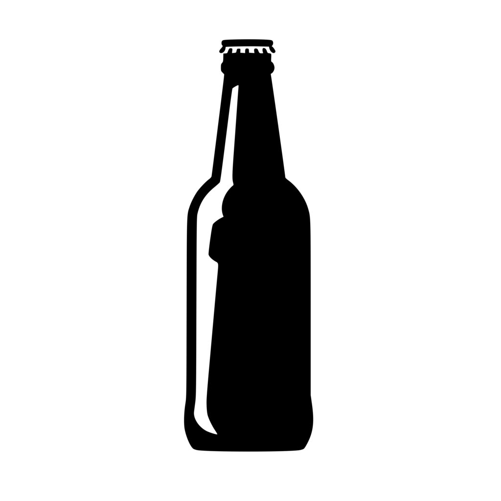 Sleek Beer Bottle SVG File for Cricut, Silhouette, Laser Machines