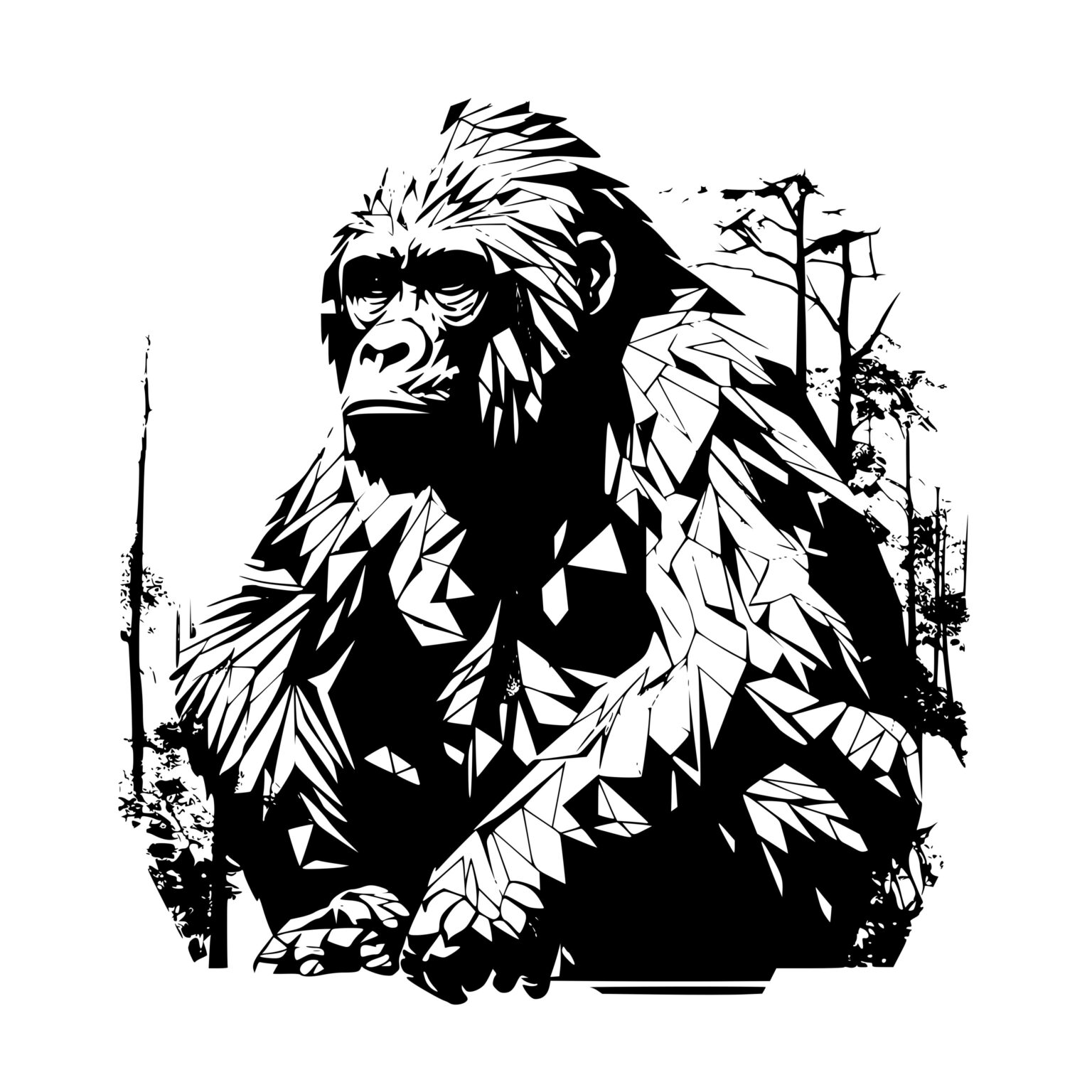 Geometric Gorilla – Creative Meadow